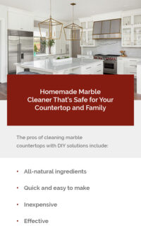 How to Make Homemade Marble Countertop Cleaner | Lesher Inc.