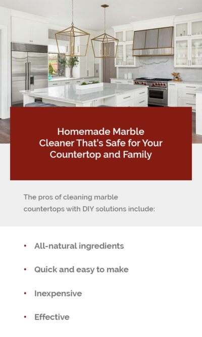 How to Make Homemade Marble Countertop Cleaner | Lesher Inc.